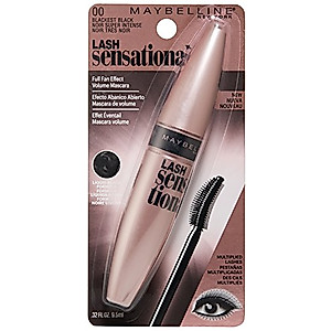 Maybelline New York Lash Sensational Mascara, Blackest Black, 0.32 Fluid Ounce