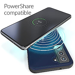 Crave Slim Guard for Galaxy S21 FE Case, Shockproof Case for Samsung Galaxy S21 FE 5G (6.4 inch) - Navy