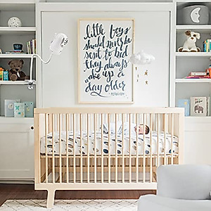 Clip Mount for Infant Optics DXR-8 and DXR-8 Pro Baby Monitor, Flexible Gooseneck Baby Monitor Holder for Crib Without Tools or Wall Damage - White