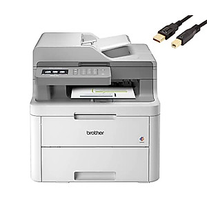 Brother MFC-L3710CW Compact Digital Color All-in-One Wireless Laser Printer, AirPrint, Hi-Speed USB 2.0, Wi-Fi Direct, 19ppm, 3.7" Color Touchscreen, Amazon Dash Replenishment Ready, Durlyfish