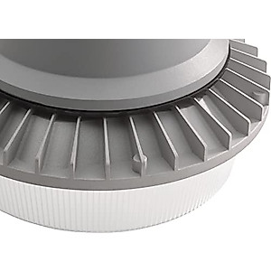 Outdoor BGR P2 LED Dusk-to-Dawn Security Light in Grey 4000k