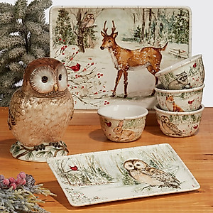 Certified International Winter's Walk 9" Soup/Cereal Bowls, Set of 4