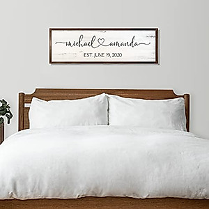 Master bedroom wall decor over the bed-marriage signs-wedding gift for couple-bridal shower gift