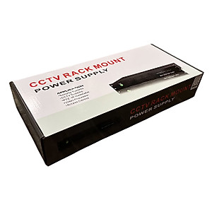 HDView CCTV Distributed Power Supply Box for Security Camera, PTC Resetable Fuse [no Fuse Burn], Rack Mount (18 Ports 20Amp, 12V DC Power)