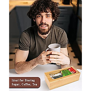 Set of 2 Ziplock Bag Storage Organizer, Bamboo Kitchen Food Bags Holder,Counter Drawer Dispenser for Gallon, Quart, Sandwich & Snack Variety Size Bag