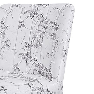 Geniqua Fabric Office Chair Adjustable Height Casters Computer Task Chair Swivel Home Office, Marble