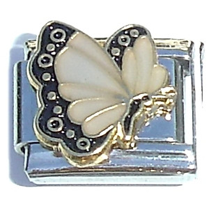 April Flying Butterfly Italian Charm