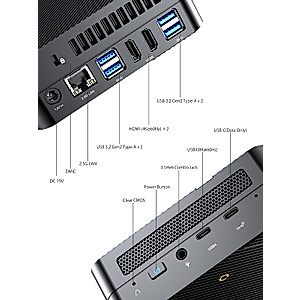 MINISFORUM Venus Series UM690 Mini PC AMD Ryzen 9 6900HX Desktop Computer, DDR5-4800 32GB 512GB PCIe4.0 SSD, 2.5Gbps LAN, 2X 4K HDMI, 1X 8K USB4 Output, Radeon 680M Graphics Micro PC