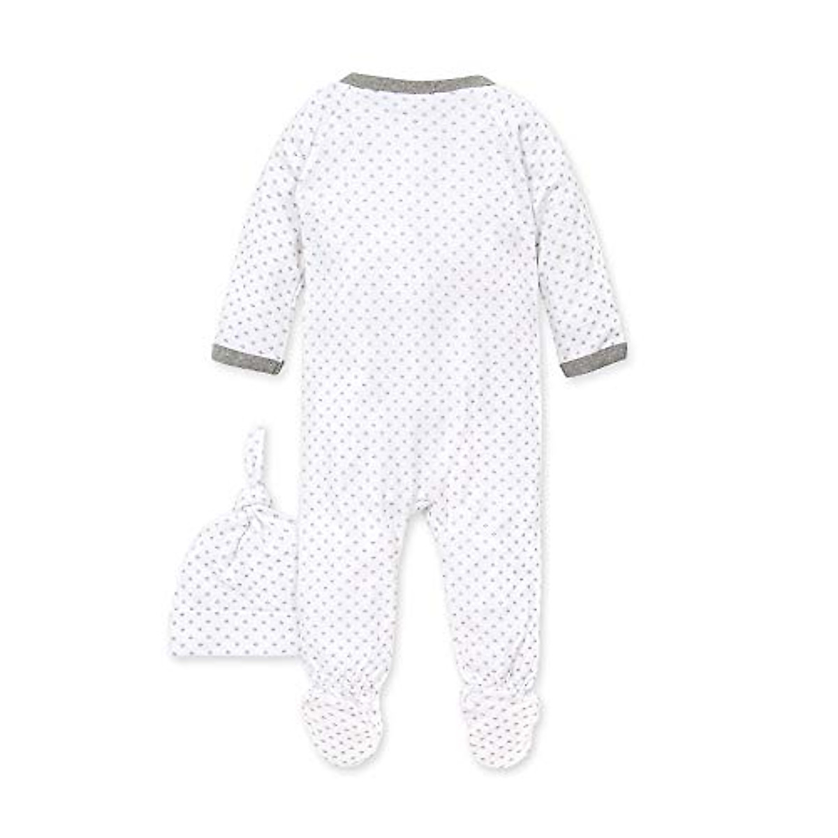 Burt's Bees Baby Baby Boy's Romper Jumpsuit, 100% Organic Cotton One-Piece Short Shortall, Long Sleeve Coverall, Dottie Bee, Newborn