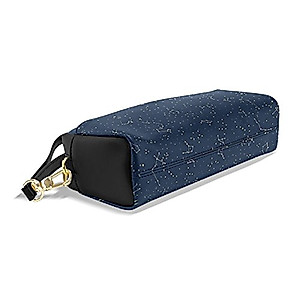 ABLINK Constellation on Night Galaxy Space Pencil Pen Case Pouch Bag with Zipper for Travel, School, Small Cosmetic Bag