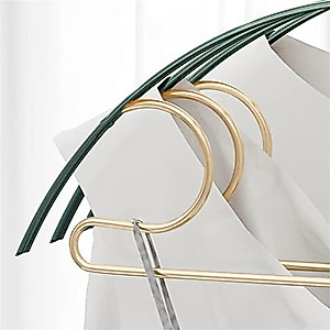 EYHLKM 5pcs Aluminum Alloy Wardrobe Space Saving Clothing Hanger Drying Sweater Shirt Storage Rack ( Color : Rose Gold )