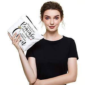 Fokongna Daughter from Mom Inspirational Gifts, Ideas makeup bag Organizer Bag Daughter Birthday Gifts, from mom dad parents wedding for daughter wedding gift for daughter birthdays graduation gifts