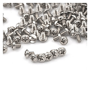 FHYTGBS 100Pcs M3 Screw M3X5 5mm Hex Screws PC Case Hard Drive Precision Screws for Computer Floppy Motherboard Screw