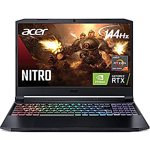 Acer Nitro 5 Gaming Laptop I 15.6" Full HD IPS 144Hz ComfyView I AMD 8-core Ryzen 7 5800H (>i9-10885H) I 16GB DDR4 1TB SSD + 1TB HDD I GeForce RTX 3060 6GB I Backlit Win10 + 32GB MicroSD Card