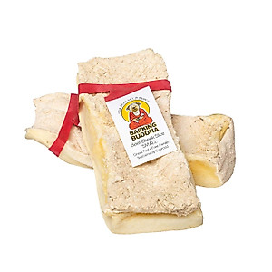 Barking Buddha Beef Cheek Slices - Extra Thick - All Natural - No Additives Gluten Free - Premium Dog Chews | Small 5" - 6" | 30 Pack