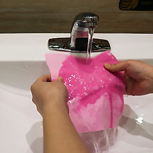 Ilets 3 Colors a Pack Absorbent Chammy Cloths - Stamp & Glass Cleaner - Easy to Use - 6x8 inch