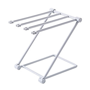 SHOWERORO Kitchen Washcloths Rack Kitchen Towel Stand Hand Towel Holder Kitchen Dish Cloth Rack Countertops Towel Rack Vanities Towel Holder Dishcloth Drying Rack No Punching Bowl Cloth
