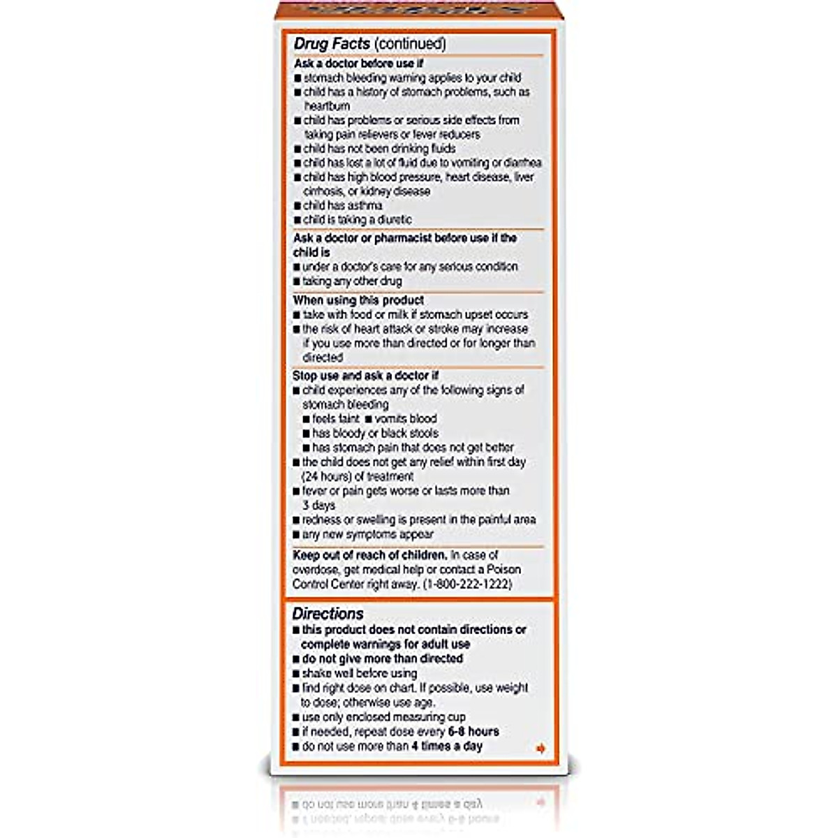 Motrin Child Berry Liq Size 4 Fluid Ounce, Pack of 6