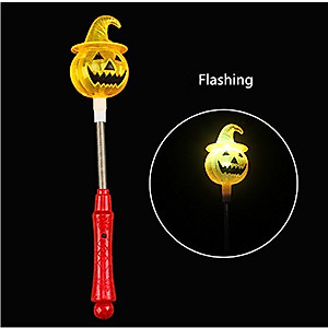 Halloween Pumpkin Flashlight Festival Party Cheer Props 3pcs/Set