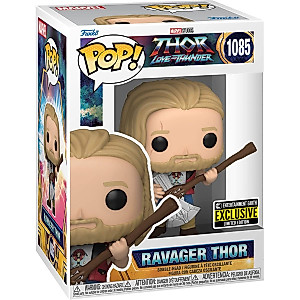 POP Thor: Love and Thunder - Ravager Thor Funko Vinyl Figure (Bundled with Compatible Box Protector Case), Multicolor, 3.75 inches