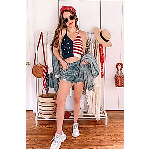 4 th of July Headband for Women American Flag Knottted Headband Star USA Charm Fourth of July Patriotic Headband Red White and Blue Headband Accessories Gift