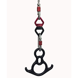 Dasking Premium Aerial Silks Equipment - Safe Deluxe Aerial Kit (Dark Purple)