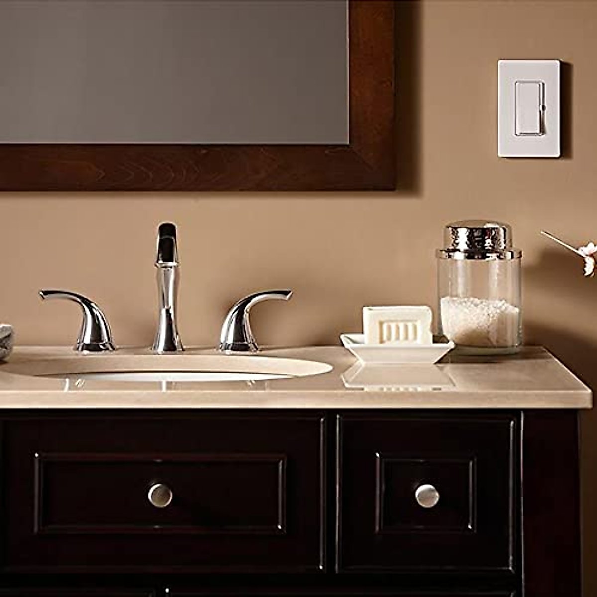Lutron Diva LED+ Dimmer Switch for Dimmable LED, Halogen and Incandescent Bulbs, 150W/Single-Pole or 3-Way, DVSCCL-153P-PD, Palladium