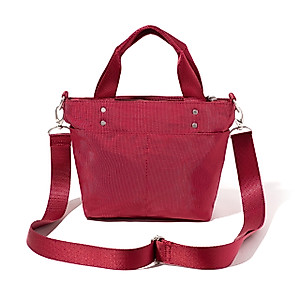 Baggallini Women's Mini Carryall Tote, Ruby Red