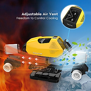 nommyair 2380BTU Camping Air Conditioners - 14lb Tent Air Conditioner with Remote Control, Portable ac for Truck Outdoor/RVs/Fishing or Pet (Battery Not Included)