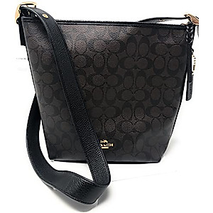 Coach Val Duffle In Signature Canvas (Black Brown)