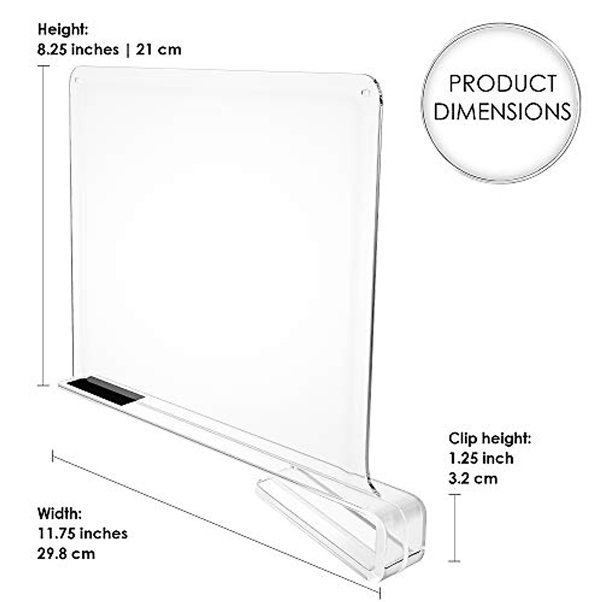 Elavain Heavy Duty Clear Shelf Dividers Closet Organizer | Closet Storage Shelf Organizer | Perfect Home Organization, Closet Organization, Craft Storage Shelves, Clothes Separator | Pack of 4