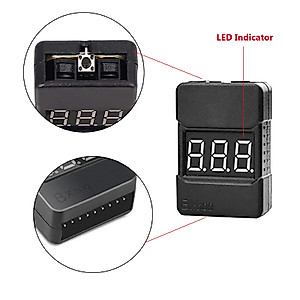 SIPYTOPF 3 Pack Lipo Battery Tester,BX100 RC 1-8S Low Voltage Buzzer Alarm Super Sound Warning Checker with LED Indicator Lipo/Li-ion/LiMn/Li-Fe