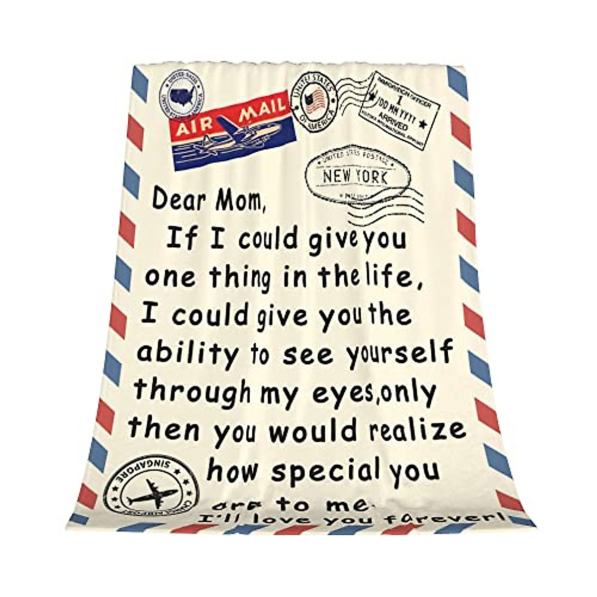 ubnlkto Gifts for Mom, Mom Gifts for Mothers Day, Birthday Gifts for Mom, Gifts for Mom from Daughter Son, Mother Gifts, Lightweight Throw Blanket 50"x60"