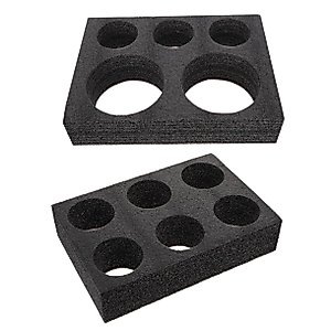 2 Pcs Pearl Cotton Cup Holder Portable Cup Carrier Foam Drink Holder 32 oz Cups Cup Holder Tray for car Thermal Coffee Mug Coffee Cup Carrier Tray Black Mug Bottle Holder re-usable