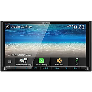 KENWOOD eXcelon DMX907S 6.95" Digital Multimedia Bluetooth Car Stereo with USB, AM/FM HD Radio, Double DIN, Wireless Apple CarPlay and Android Auto, SiriusXM