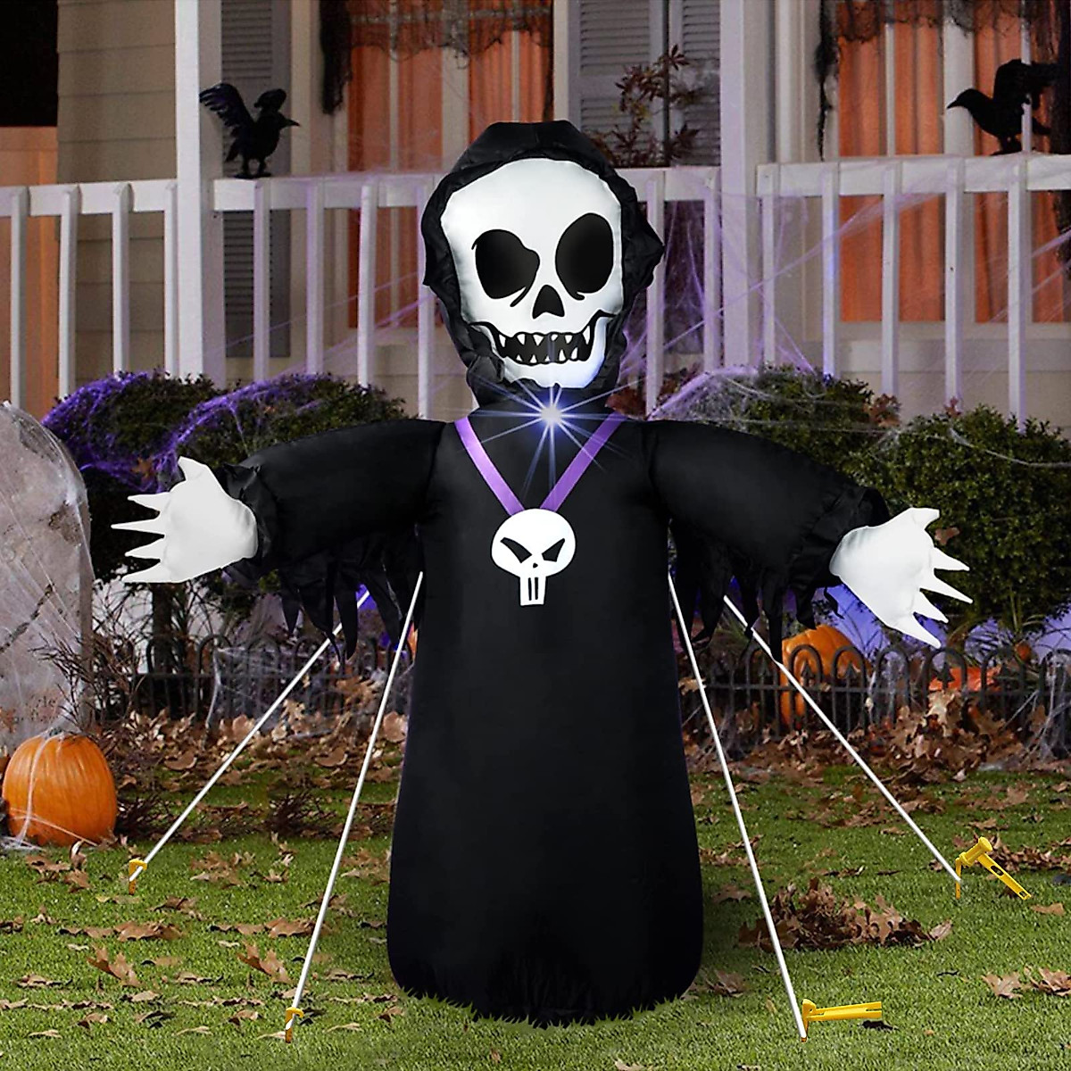 Tent Stakes for Sand ，Plastic Tent Stakes Heavy Duty, Lighter and Safer Than Tent Stake Metal,9 Inch Yellow Tent Stakes for Sand/Sand Stakes for Beach (10 Pack)