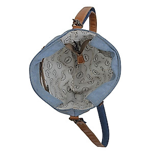 Myra Bag Western Leather Shoulder Bag for Women - Upcycled Canvas Crossbody Bag Janesa