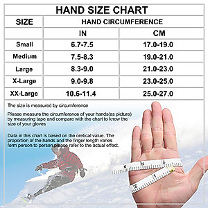 KINGSBOM -40℉ Winter Waterproof Thermal Gloves - 3M Thinsulate Windproof Touch Screen Warm Gloves - for Driving,Cycling,Riding,Running,Outdoor Sports - for Women and Men - Black - (Small)