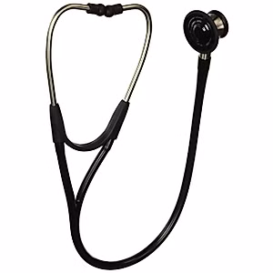 Welch Allyn 5079-125 Harvey Elite Stethoscope, 28", Black