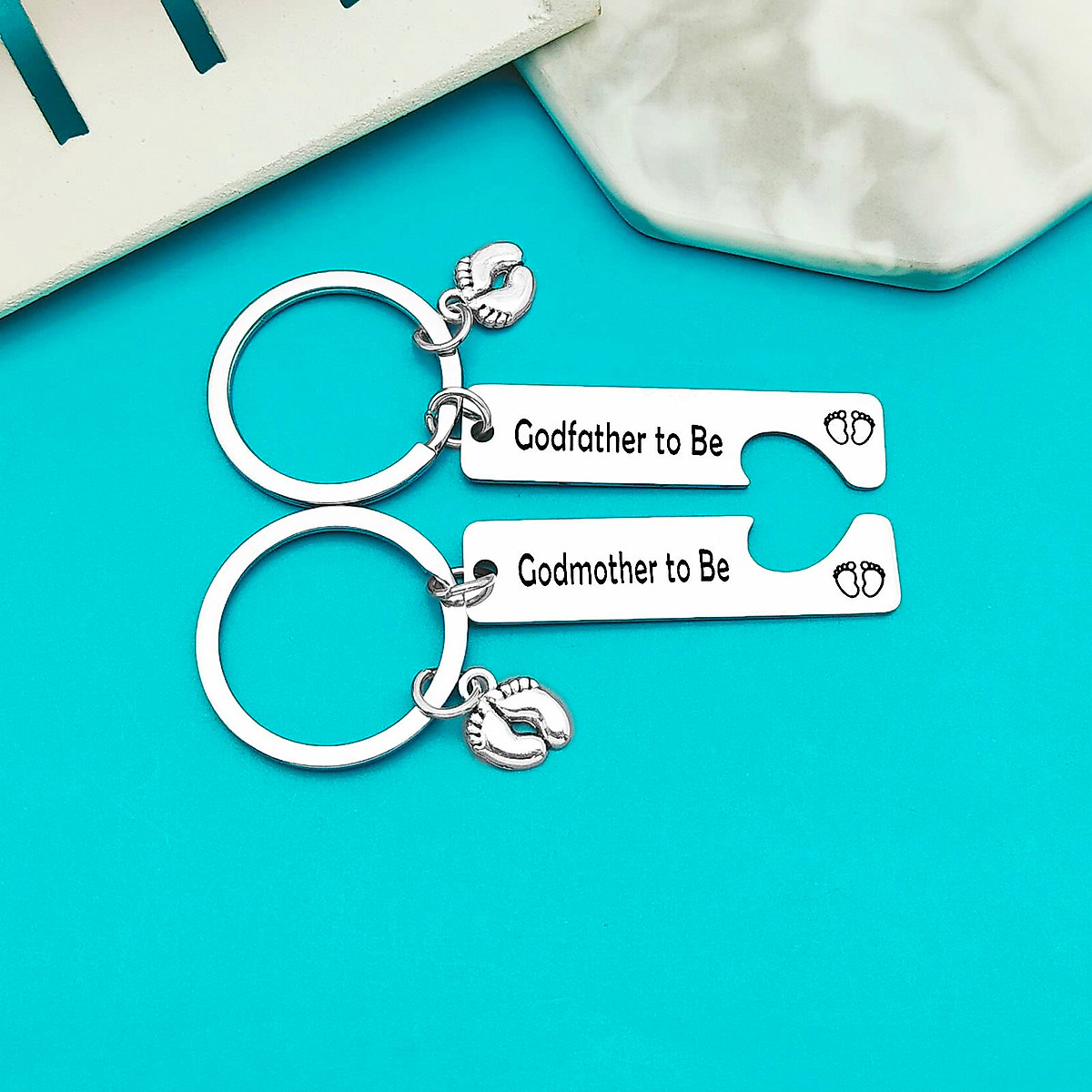 Godmother to Be Gifts Godfather to Be Keychain Godparents Proposal Gifts Godparents Baptism Gifts Pregnancy Announcement for Godparents Christmas Birthday Gifts