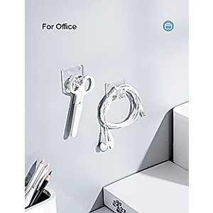 Zreal Wall Hooks for Hanging Adhesive Hooks 12-Pack, Acrylic Diamond Hooks Wall Hangers, Decorative Hooks Clear Jewelry Hooks