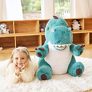 EARTHSOUND Giant Dinosaur Stuffed Animal Plush Toy,Large Jumbo 23" Cute Soft Toys,Big Size Huge Fluffy Plushy Oversized Fat Plushie,Gifts for Kid