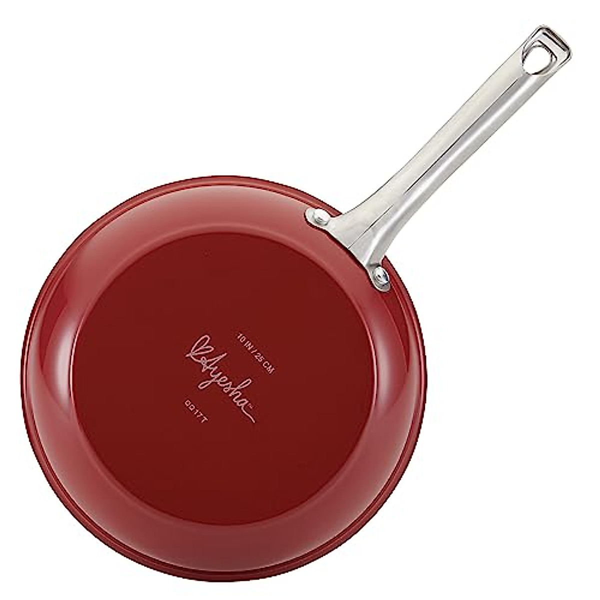 Ayesha Curry Home Collection Nonstick Cookware Pots and Pans Set, 9 Piece, Sienna Red
