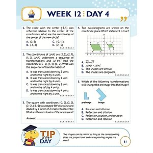 8th Grade Common Core Math: Daily Practice Workbook | 1000+ Practice Questions and Video Explanations | Argo Brothers (Next Generation Learning Standards Aligned (NGSS))