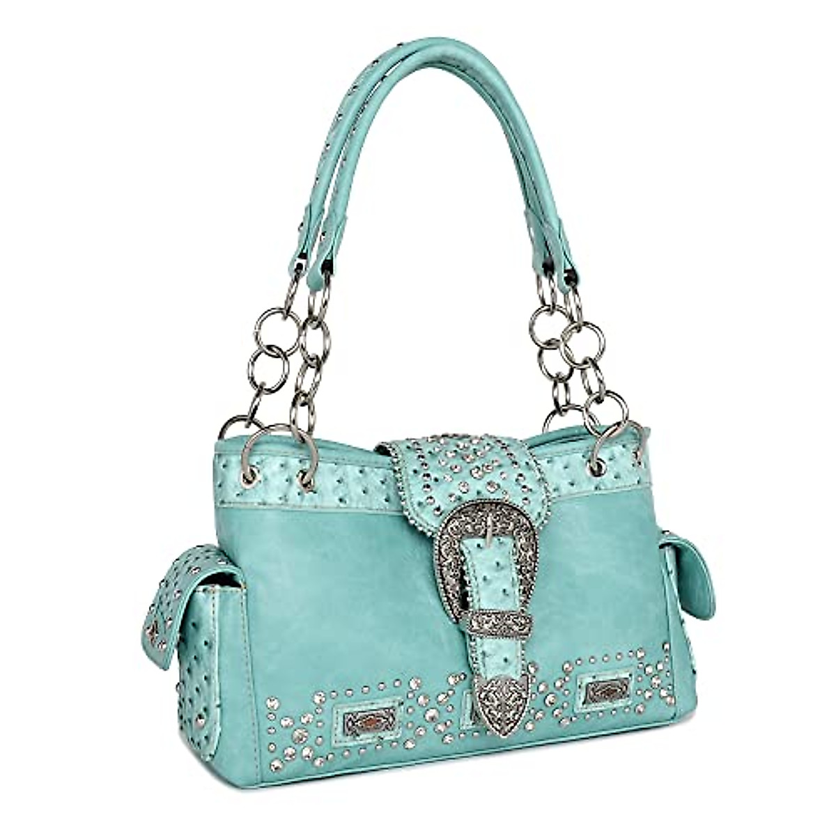 Montana West Buckle Collection Concealed Carry Purses Satchel Bag Western Purses for Women MW1088G-8085TQ