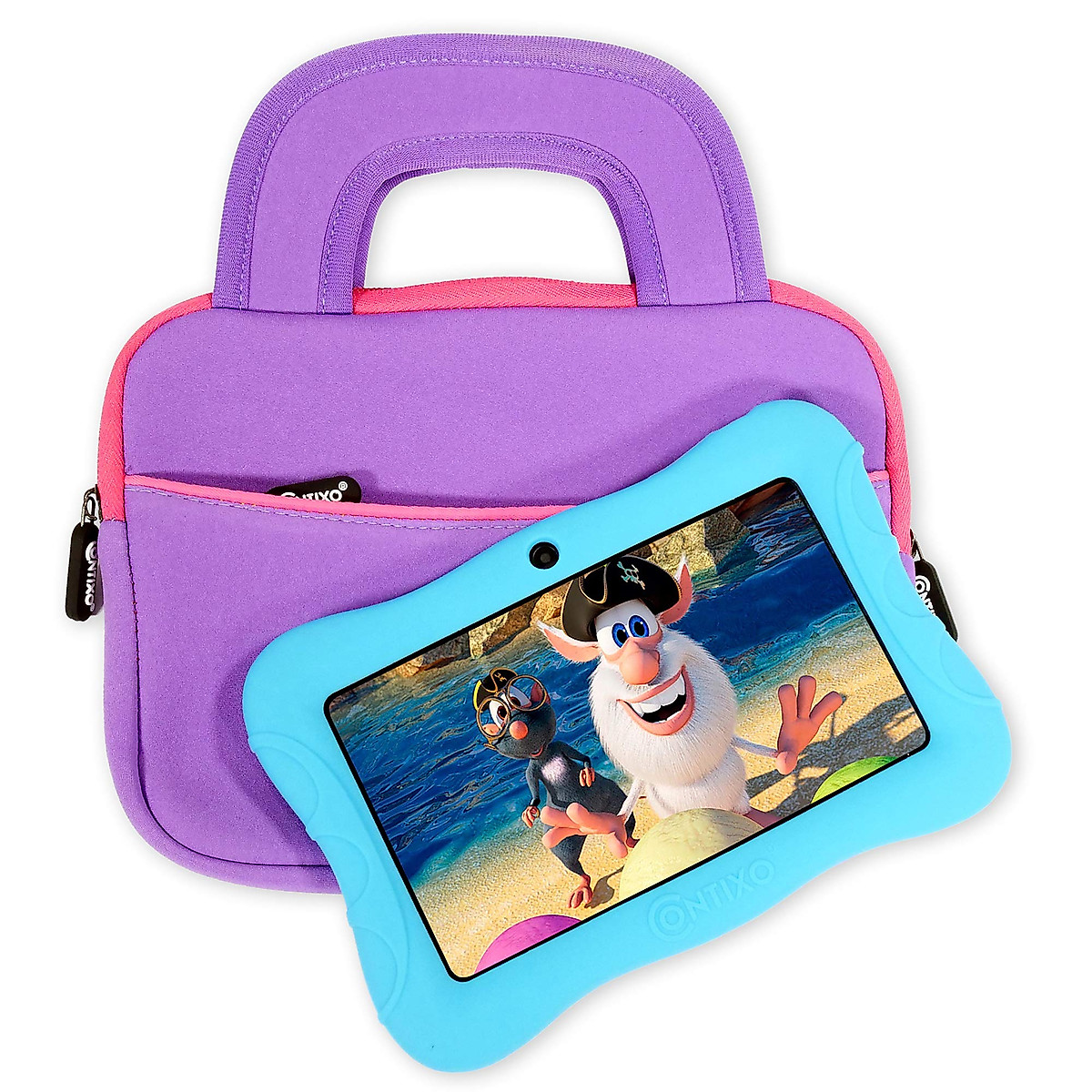 Contixo 10" Protective Sleeve Bag - Compatible with K102 & K103 Kids Tablets, Shockproof & Water-Resistant Carrying Case (Purple)