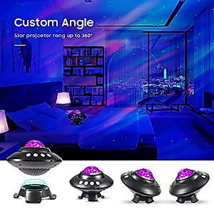 Aurora Projector Galaxy Light for Bedroom, RayGalax Star Projector Night Light with Remote Control, Bluetooth Music Speaker, Timer, Northern Light Star Nebula Lamp Trippy Projector for Kids, Adults
