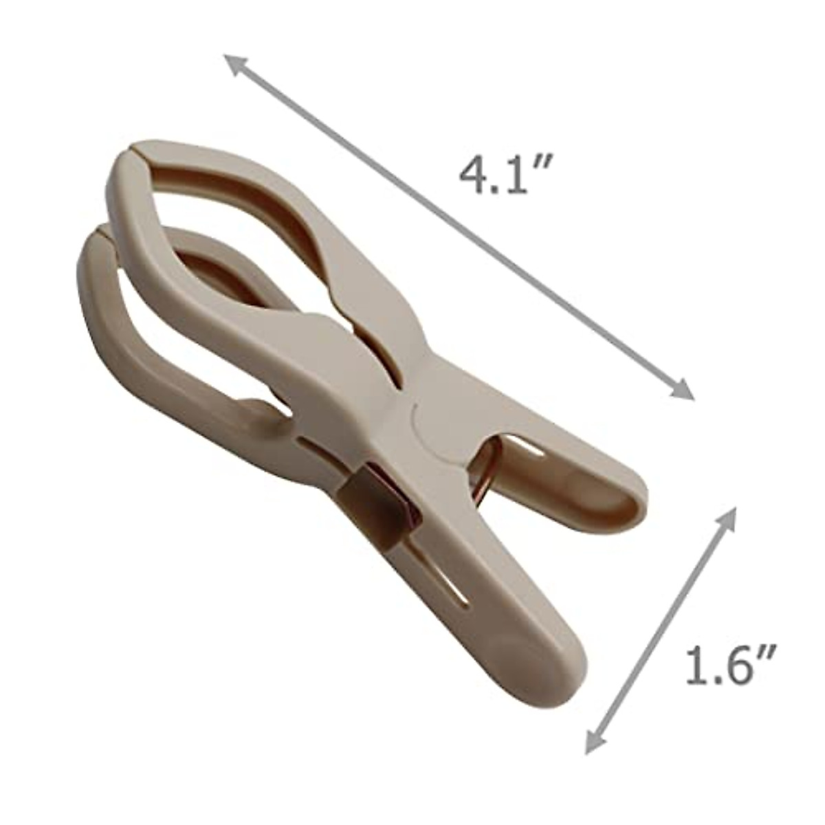 Zingpaw 8-pcs Beach Towel Clips for Drying Socks,Hanging Clips,Heavy Duty Clothes Pin