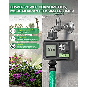 Lingusta Water Timer for Garden Hose - Programmable Sprinkler Timer, Hose Feature Timer with Manual/Automatic Watering System, Irrigation System for Garden