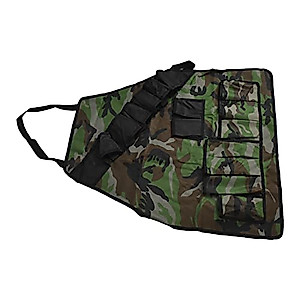 RvSky Garden supplies BBQ Apron Oxford Cloth Lightweight Kitchen Chef Grilling Apron for BBQ Grilling Cooking(军绿色)